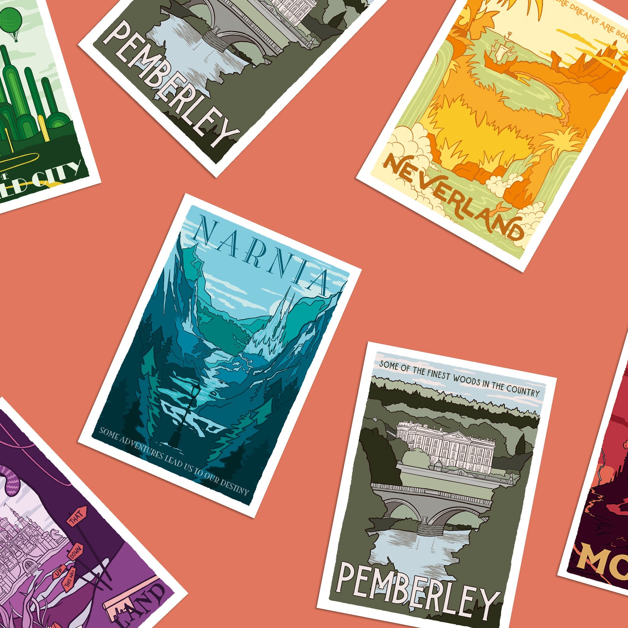 Fictional Travel Posters – Bookishly Wholesale